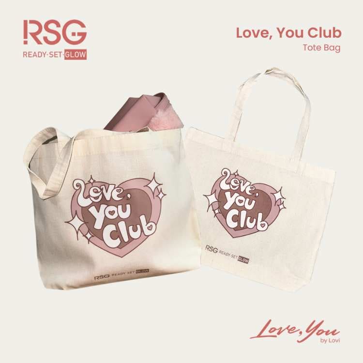 Love, You Club Tote Bag – Ready Set Glow PH