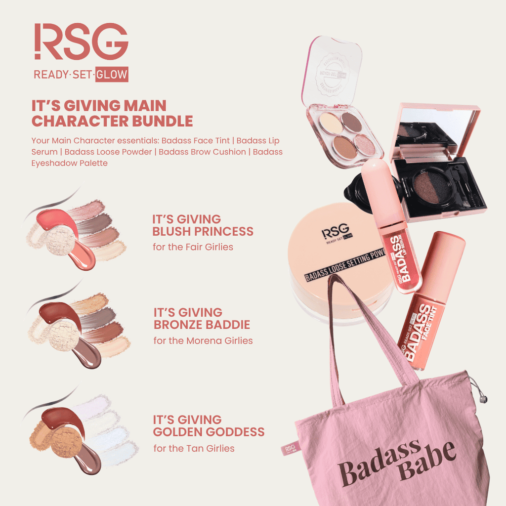 RSG Ready Set Glow Its Giving Main Character Bundle | Make-up Essentia ...